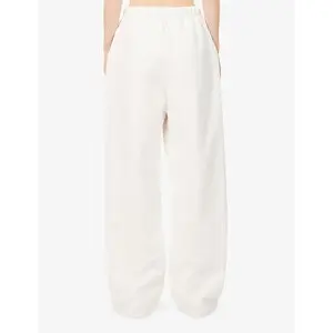 LENY Cotton Wide-leg Jogging Bottoms