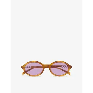 Gucci Oval-frame Acetate Sunglasses