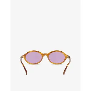 Gucci Oval-frame Acetate Sunglasses