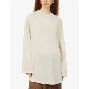 ATELIER NINETY FIVE Relaxed Fit Long Sleeve Jersey Top