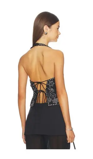 Free People Kenzie Studded Halter Top