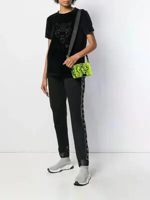 PLEIN SPORT Logo Stripe Track Trousers - Black