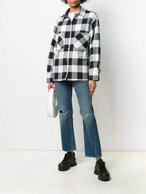 Woolrich Fringed Check Shirt
