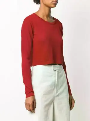 Woolrich Cropped Crew-neck Jumper - Red