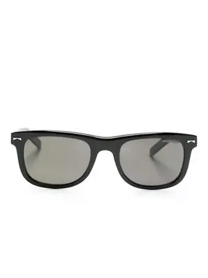 Montblanc Tinted Square-frame Sunglasses - Black