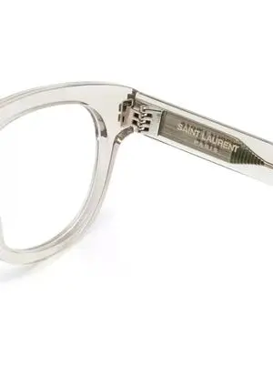 Saint Laurent Transparent Round-frame Glasses
