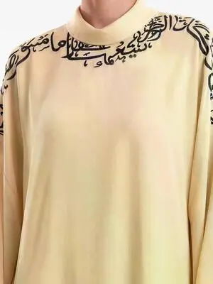 GEMY MAALOUF Embroidered Sleeve Kaftan