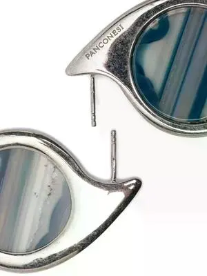 PANCONESI Small Agate Teardrop Earrings