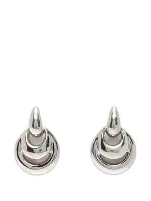 PANCONESI Sculptural Drop Earrings - Silver