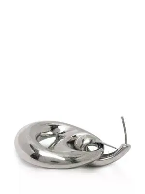 PANCONESI Tone Metallic Finish Sculptural Drop Earrings