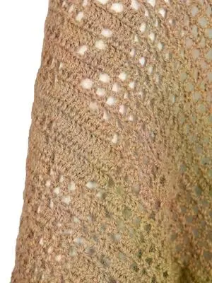 CHIARA IS Peonia Fringe-trimmed Shawl - Brown