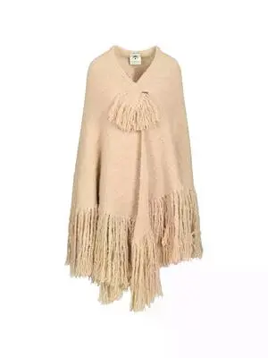 CHIARA IS Manta Fringed-trim Shawl - Neutrals