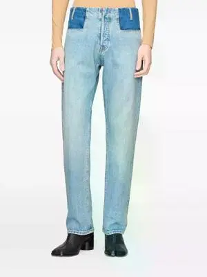 MAISON MARGIELA Patchwork Four White Stitches Jeans - Blue