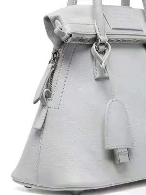 MAISON MARGIELA 5ac Classique Leather Tote Bag - Grey