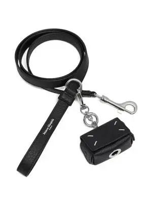 MAISON MARGIELA Leather Keyring With Carabiner Clasp