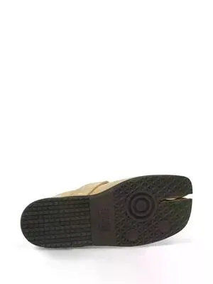 MAISON MARGIELA Tabi Suede Buckle Mules - Neutrals