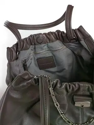 Marc Jacobs The Cristina Ruched Tote Bag - Brown