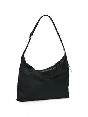 MAISON MARGIELA Logo Patch Nylon Crossbody Bag - Black