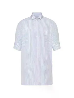 MAISON MARGIELA Striped Wing-collar Shirt