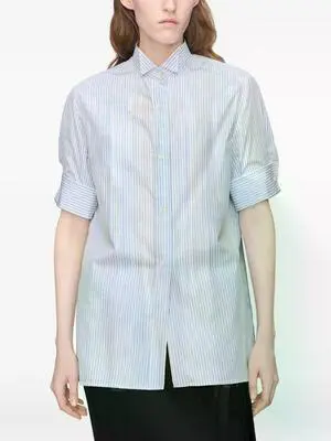 MAISON MARGIELA Striped Wing-collar Shirt