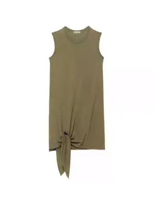 JW Anderson Sleeveless Mini Dress With Knot Detail - Green