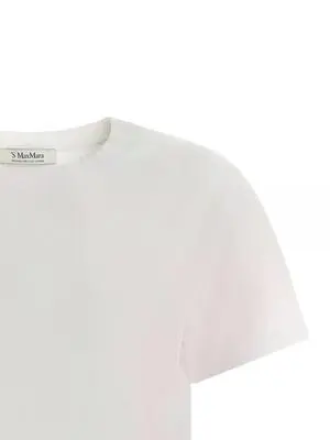 Max Mara Edile Logo-print Cotton T-shirt - Neutrals