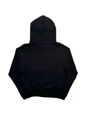 Balenciaga Logo Print Hoodie - Black