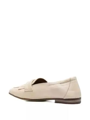 SERGIO MORETTI FIRENZE Fringed Leather Loafers