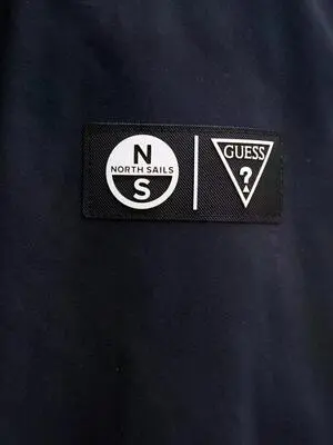 Guess Zip-up Jacket With Logo Patch