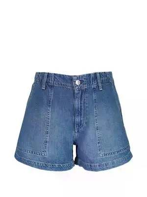 Ag Patch-pocket Denim Shorts - Blue