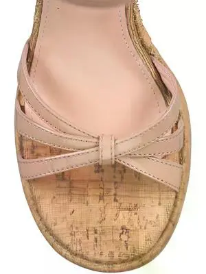 Agl Bow-detail Block-heel Sandals