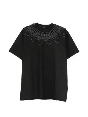 RAXXY Quilted Detail Crewneck T-shirt