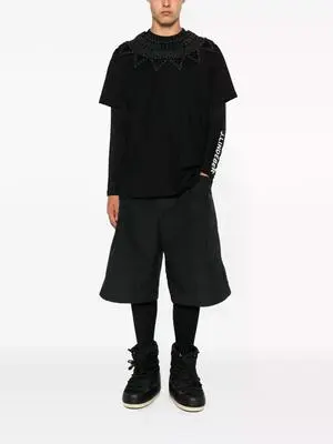 RAXXY Quilted Detail Crewneck T-shirt