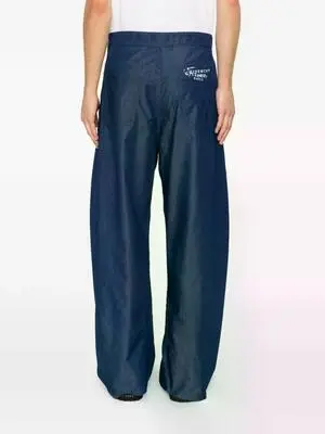 Givenchy Logo Print Wide Leg Trousers
