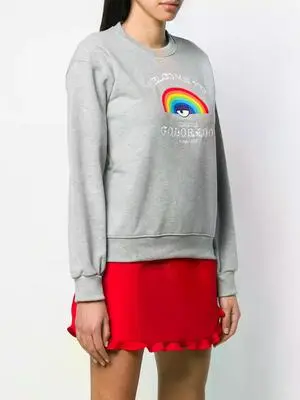 CHIARA FERRAGNI Rainbow Print Sweatshirt