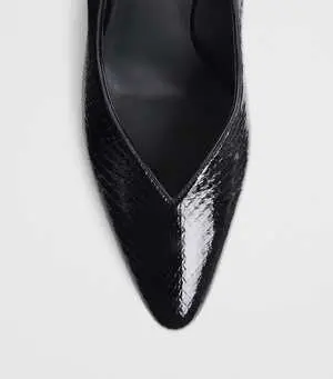 Alaïa Snakeskin Cone Heel Pumps