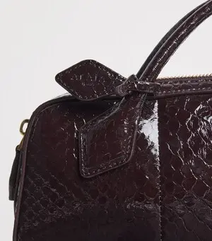 Alaïa Le Teckel Snakeskin Top-handle Bag