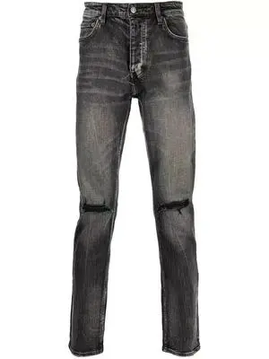 Ksubi Ripped Detail Skinny Jeans - Grey