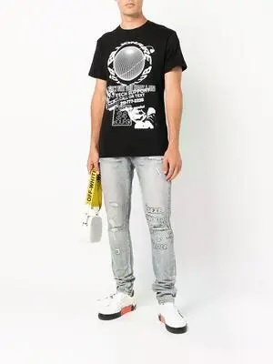 Ksubi Slim-fit Distressed Denim Jeans