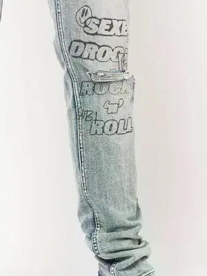 Ksubi Slim-fit Distressed Denim Jeans