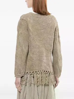 Comme Des Garçons Fringed Hem Sweater
