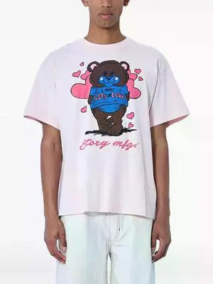 STORY MFG. Graphic Print Cotton T-shirt - Pink