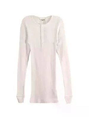 Auralee Ribbed-knit Long-sleeve Top - Neutrals