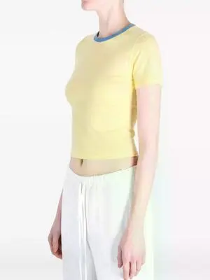 Auralee Contrast-trim Raglan-sleeve T-shirt