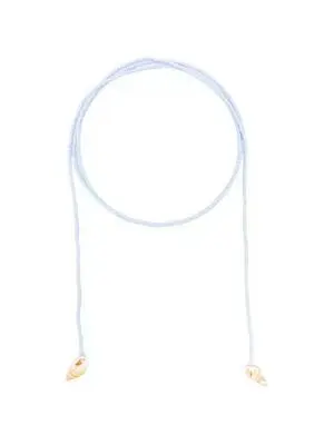 COLLANINE COLORATE Beaded Shell Pendant Necklace - Blue