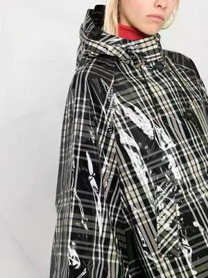 Woolrich Hunting Check Print Raincoat