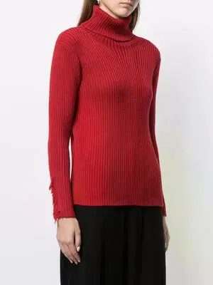 Y’s Fringed Ribbed Jumper