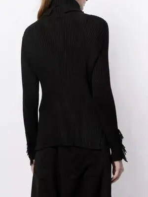Y’s Ribbed Fringed Jumper