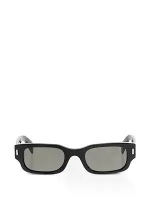 Alexander McQueen T-bar Rivet Panthos Sunglasses - Black