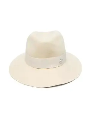 MAISON MICHEL Henrietta Wool Felt Fedora Hat - Neutrals